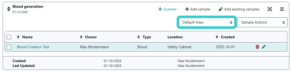 Sample Section – eLabNext