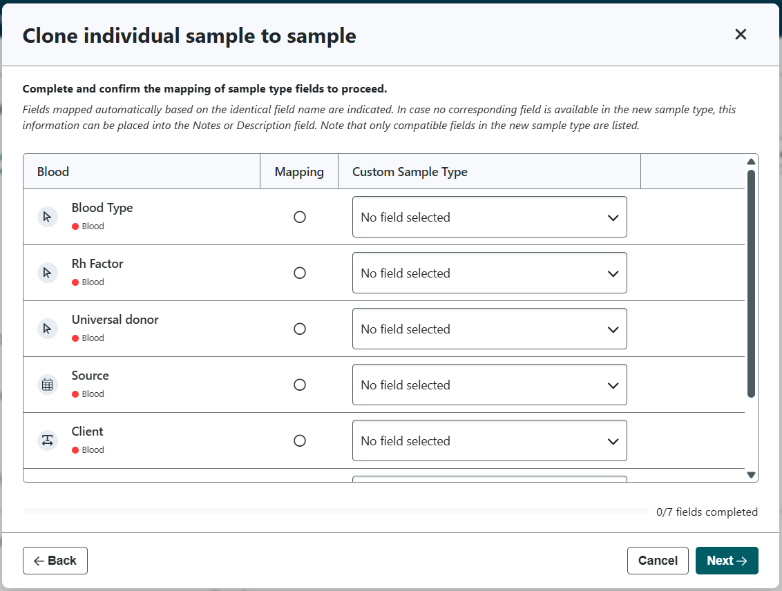 Cloning Samples – eLabNext